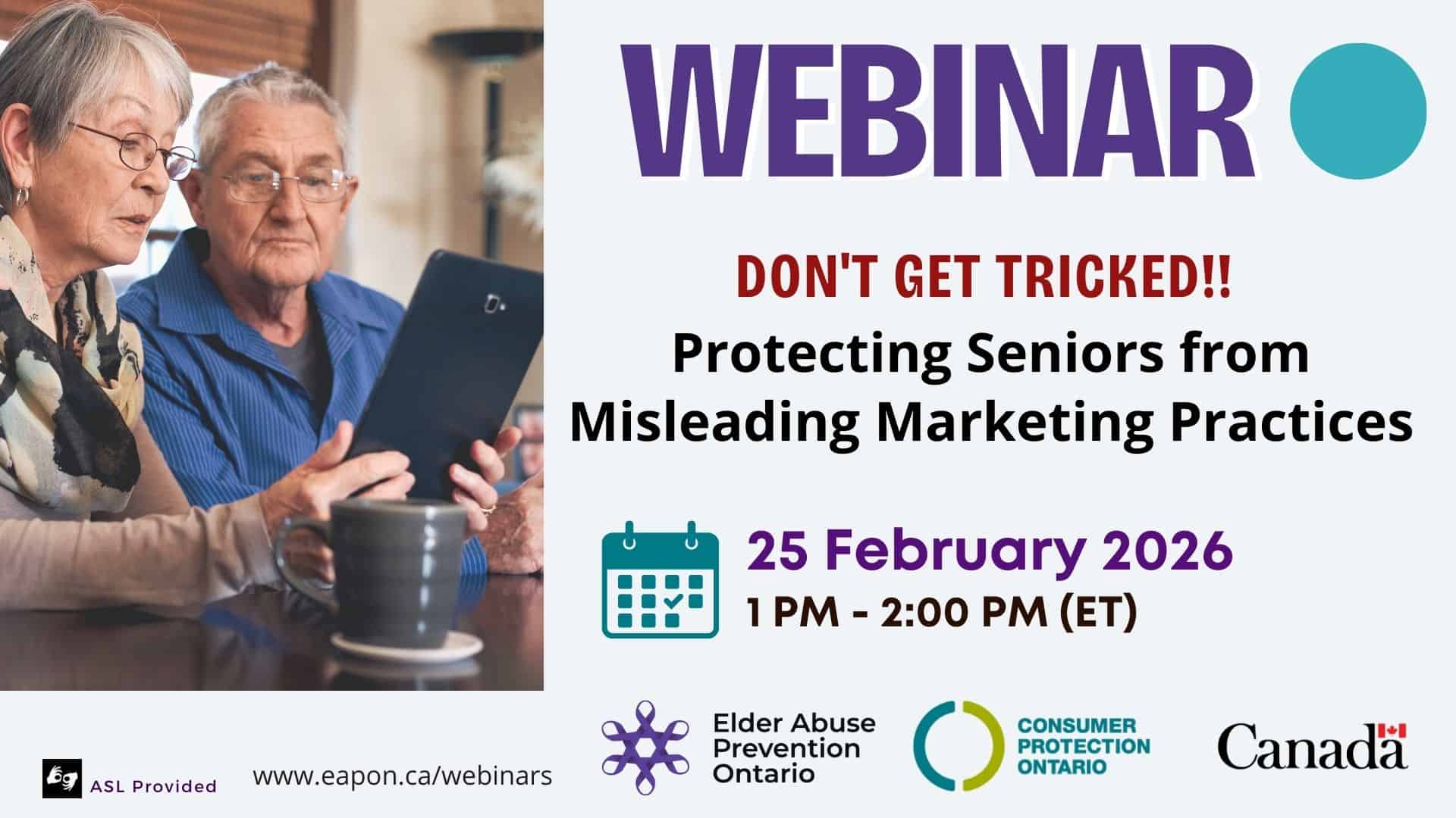 Don't Get Tricked: Protecting Seniors from Misleading Marketing ...