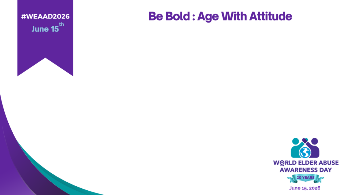 World Elder Abuse Awareness Day (WEAAD) - Elder Abuse Prevention Ontario